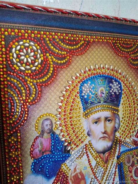 Иконы: Николай Чудотворец Алмазная мозаика в интернет-магазине Ярмарка ...