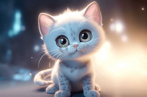 天使小猫特写镜头图片素材 正版创意图片600101212 摄图网