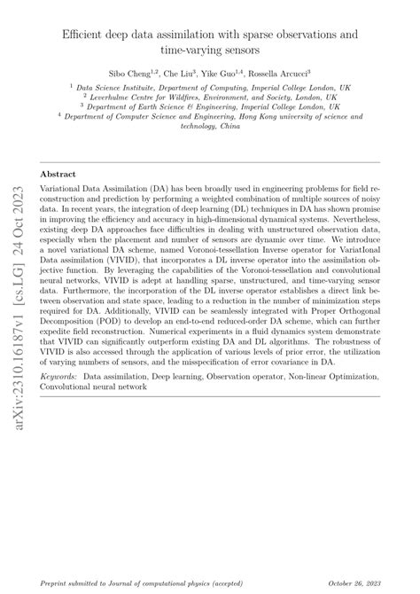 pdf efficient deep data assimilation with sparse observations and