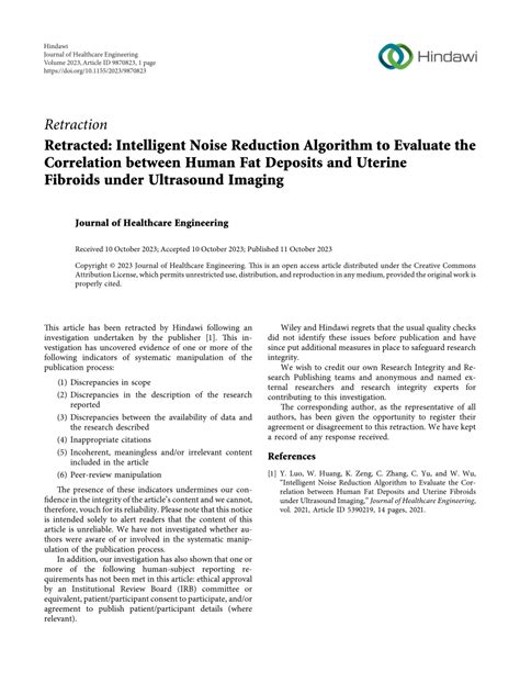 pdf retracted intelligent noise reduction algorithm to evaluate the