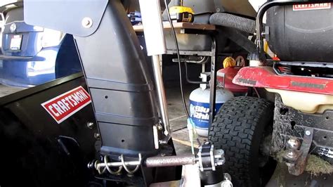 Craftsman Snowblower Chute Modified And Powered By Linear Actutor Youtube