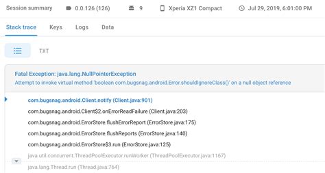 Attempt To Invoke Virtual Method Boolean Combugsnagandroiderror
