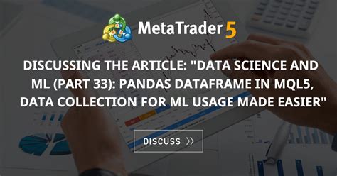 Discussing The Article Data Science And Ml Part 33 Pandas