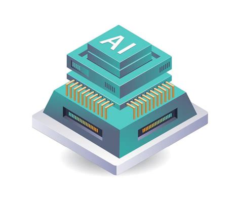 artificial intelligence in data server systems 47546306 vector art at