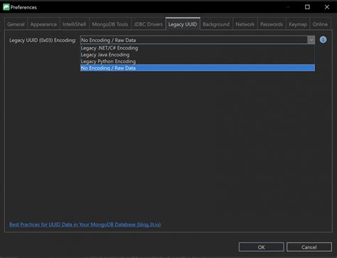 MongoDB Best Practices For UUID Data Studio T