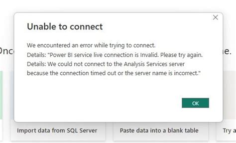 Solved Can Not Connect Ssas Dataset From Power Bi Service Microsoft Fabric Community