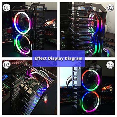 GeeekPi Raspberry Pi Cluster Case Raspberry Pi Rack Case Stackable Case With Cooling Fan Mm