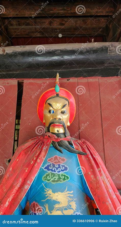 Statue Of Zhang Sanfeng At Jintai Temple Baoji Shaanxi China Zhang