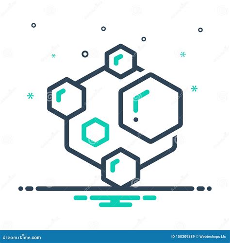 Mix Icon For Modularity Carvings And Concept Stock Vector