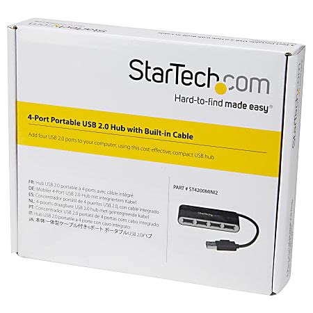 Startech Com Port Usb Hub X Usb Port Bus Powered Usb Adapter Usb Splitter Multi Port Usb