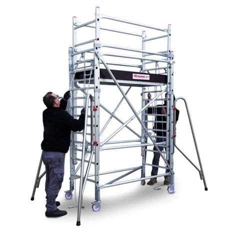Extendable Scaffolding With Rope Made Of Aluminium 160x267x80 Rapido 160 S Faraone
