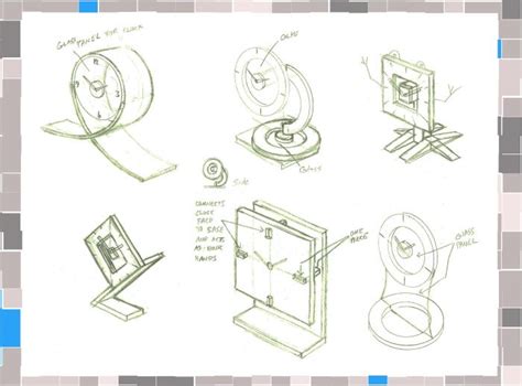 Clock Design Sketches By Andrew Lawrence At Coroflot Com Clock Design Design Sketch Clock