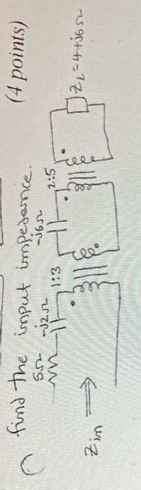 Solved Find The Input Impedance Chegg