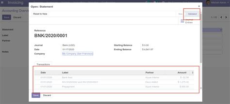 130 Account Bank Statement Lines Should Be Readonly · Issue 52213