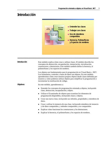 Pdf Programación Orientada A Objetos En Visual Basicdocshare01