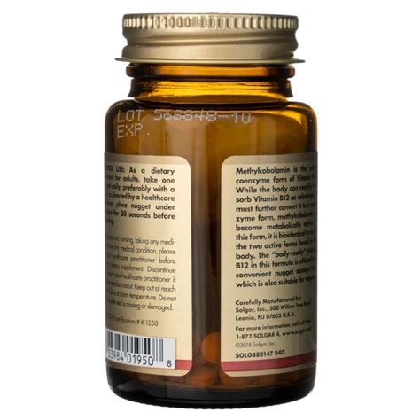 Solgar Witamina B12 1000 μg 30 tabletek | Medpak