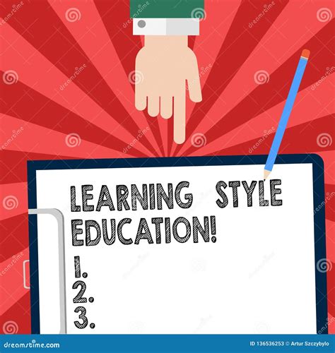 Handwriting Text Writing Learning Style Education Concept Meaning Method Or Technique A