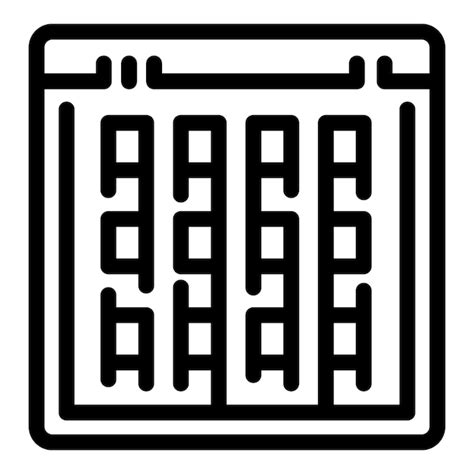 Codificação De Programação Script ícone Contorno Vetor Código De Versão