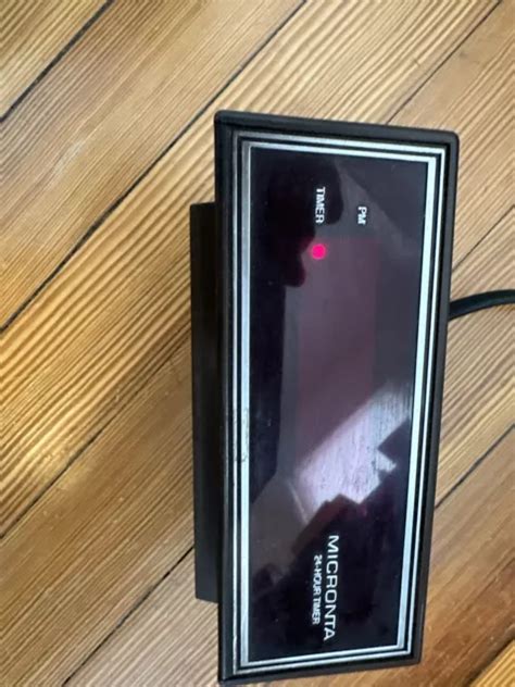 Vintage Radio Shack Micronta 24hour Digital Timer Clock 63 885 Wood Grain £36 59 Picclick Uk