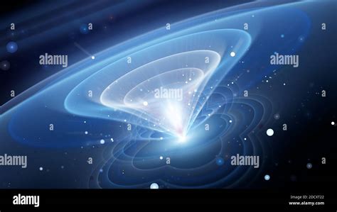 Blue Glowing Qubit In Work Quantum Computing Concept Computer