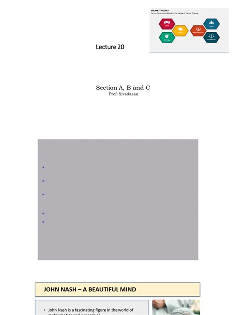 Lecture 19 Game Theory Pdf