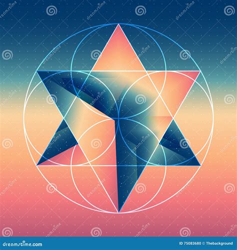 Abstract Isometric Prism With The Reflection Stock Vector Illustration Of Recreation Blur