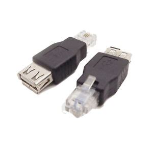 X USB A Female To RJ Pin P C Male Ethernet Network Connector Adapter EBay