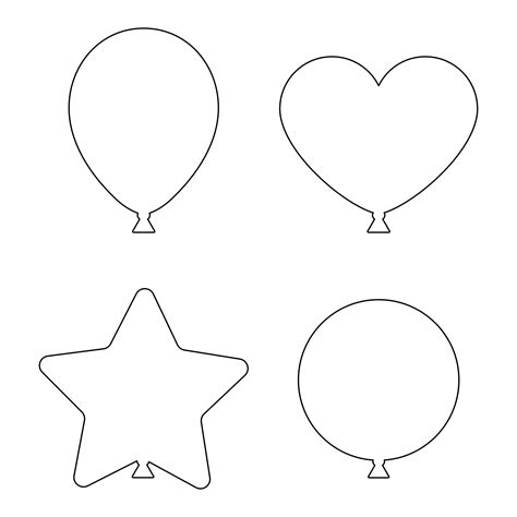 Free Printable Balloon Template Printable Free Templates