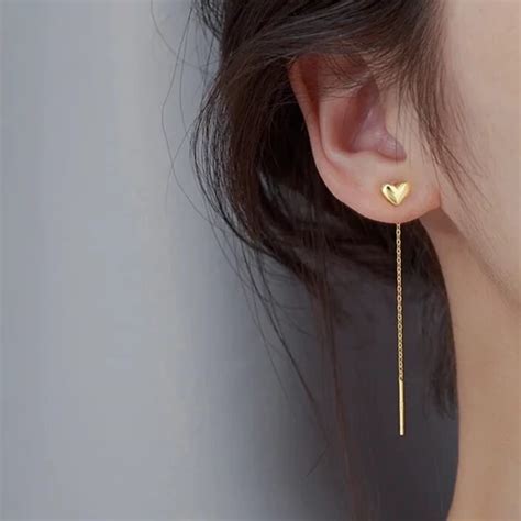 خرید و قیمت گوشواره دخترانه قلب زیبا و مینیمال استیل با کیفیت بالا از