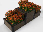 Дизайнерские решения для клумбы и цветников из ДПК