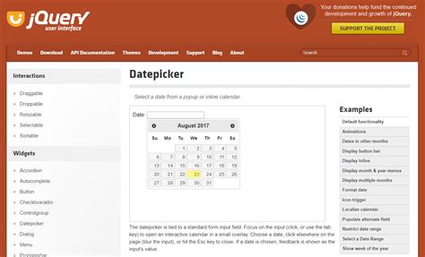 フォームでカレンダーから日付入力できるようになる「jquery Ui Datepicker」の導入手順 Techmemo