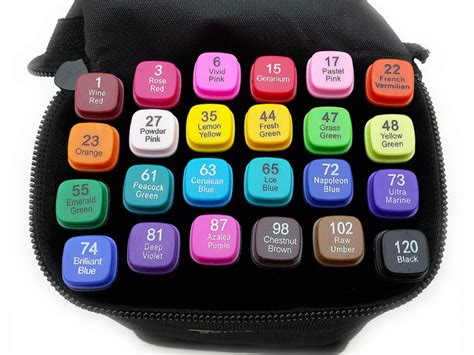 Набор маркеров Спиртовой Touch Raven толщина 1 мм 24 шт купить с доставкой по выгодным