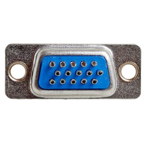 Conector DB15 Fêmea VGA 180º para Solda Fio Alta Qualidade