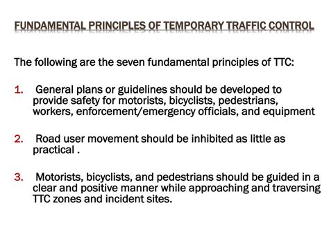 Ppt Temporary Traffic Control Powerpoint Presentation Free Download Id 3854557