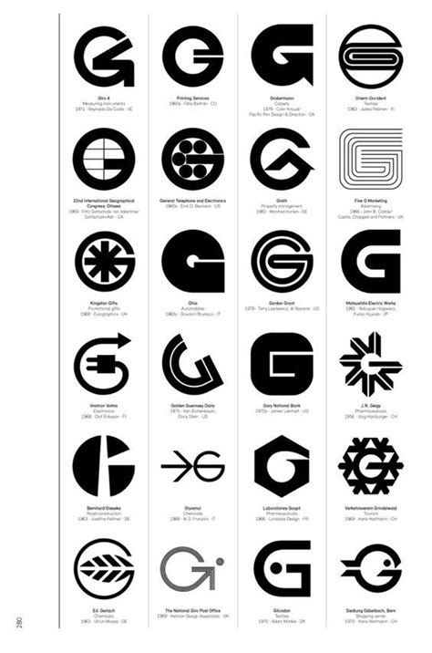 Various Iterations On The Letter G Corporate Logo Design G Logo