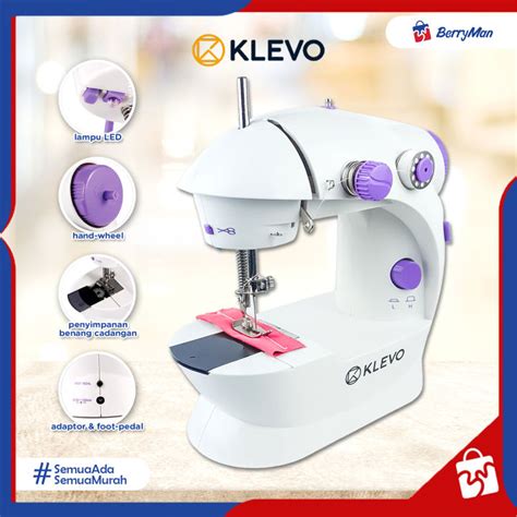 KLEVO MESIN JAHIT PORTABLE 4in1 SM-202A Mini Sewing Machine Dengan ...