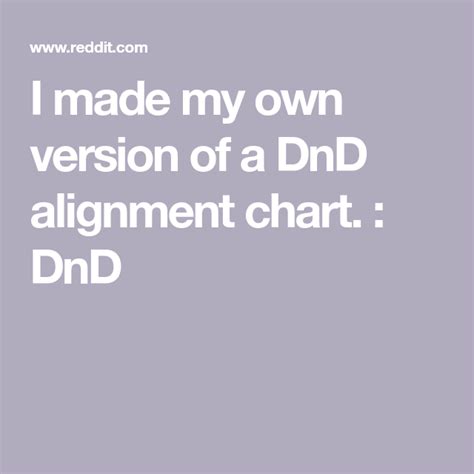 i made my own version of a dnd alignment chart dnd dnd alignment