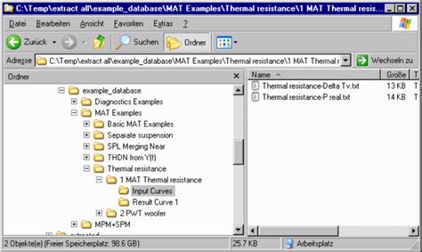Db Extract Data Extraction — Klippel Manual 20 Documentation