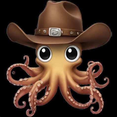 Octopus With A Cowboy Hat Emoji Ai Emoji Generator