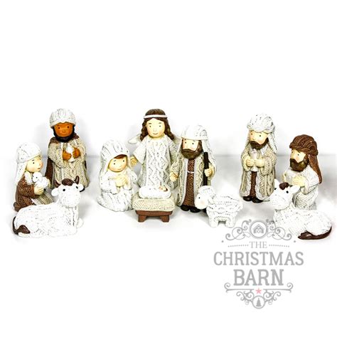 Small Nativity Cream The Christmas Barn