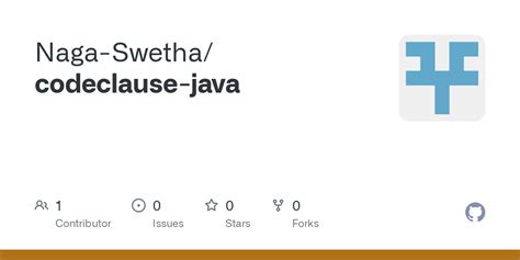 GitHub Naga Swetha Codeclause Java