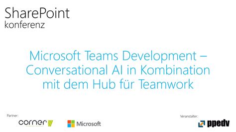 microsoft teams development conversational ai pptx