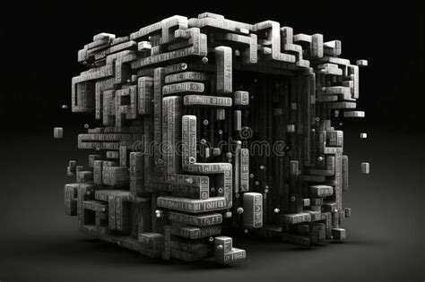 Data Structure Concept Created With Generative Ai Stock Illustration