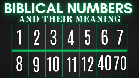 Spiritual Meaning Of Numbers In The Bible 1 12 And 40 Bible Studies
