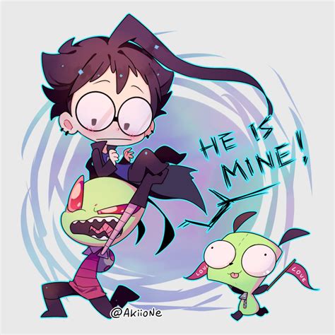 Gir Zim And Dib Invader Zim Drawn By Yoyochaan Danbooru