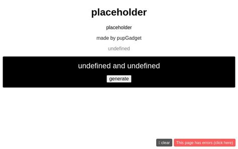 Placeholder Generation No Select