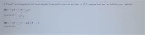 solved if x and y are independent and identically