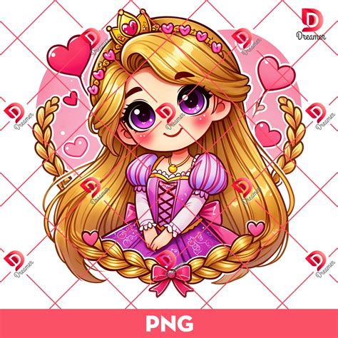 Disney Prinzessin Chibi Rapunzel Artstation Chibi Disney Princesses