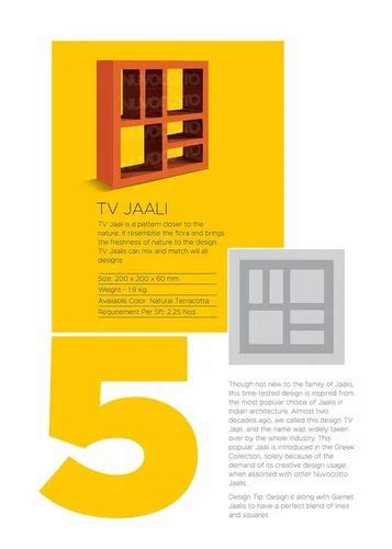 Teracotta Clay Nuvocotto Jaali Tv Original At ₹ 10piece In Chennai