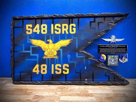 Professional Guidon Wooden Flag Chiefs Command Eagle Add Your Unit